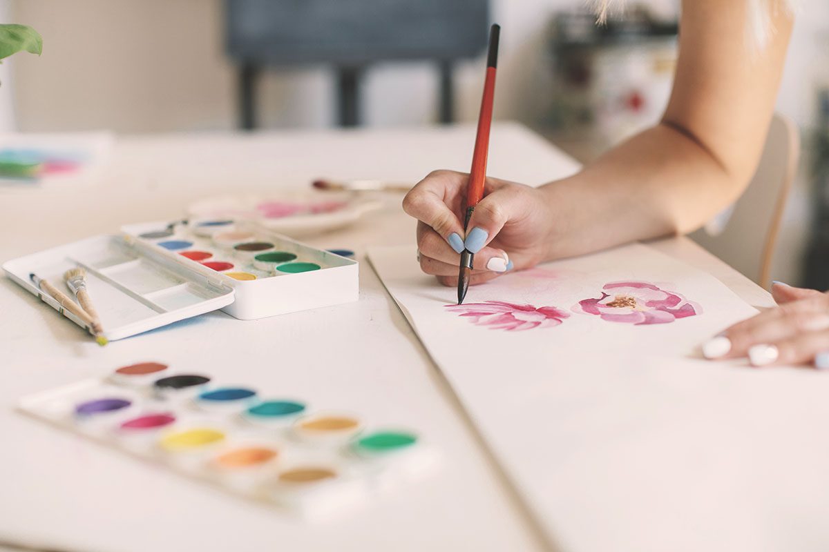 Watercolor painting - Platform C Amstelveen